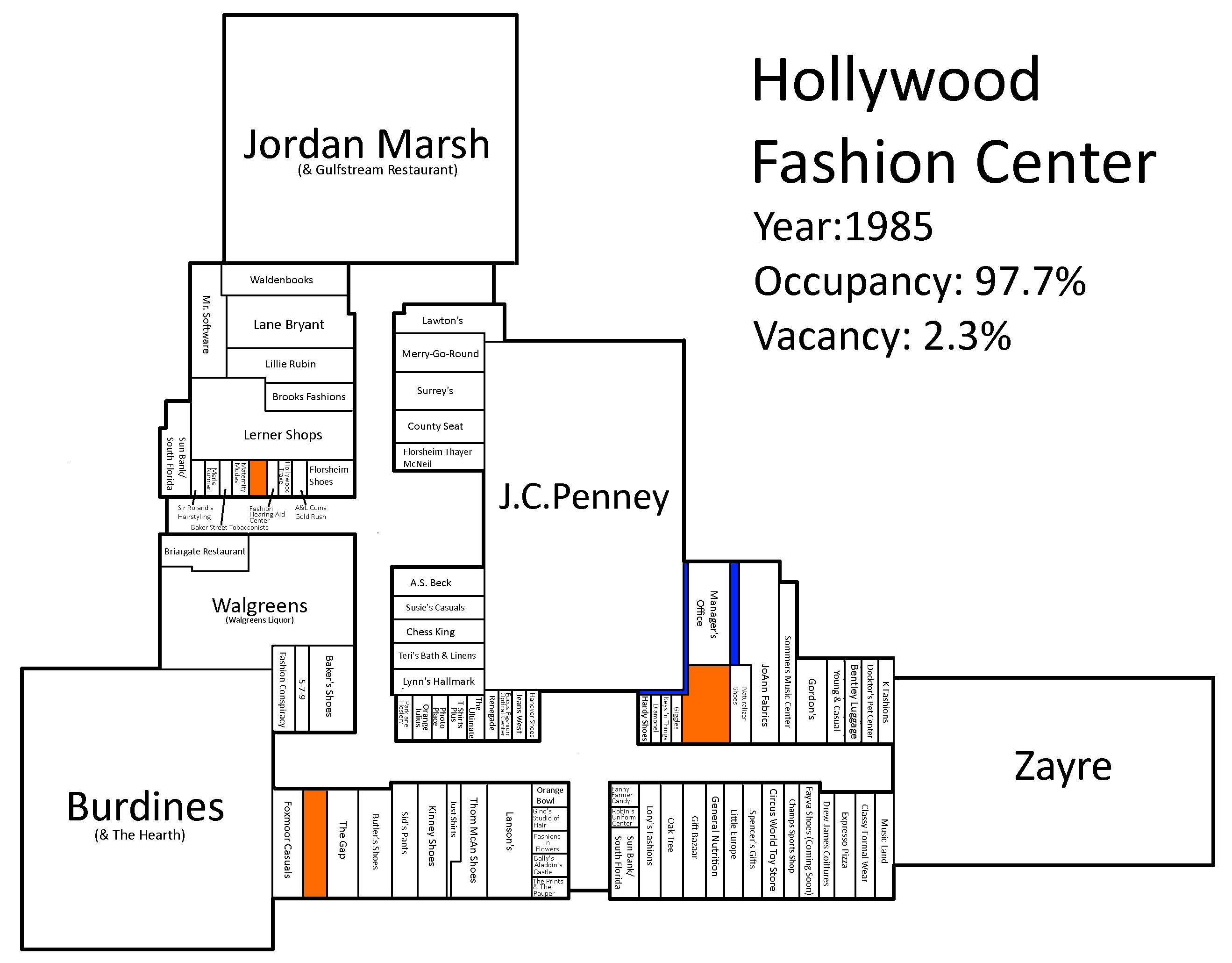 Hollywood Fashion Center - Hollywood, FL - 1985