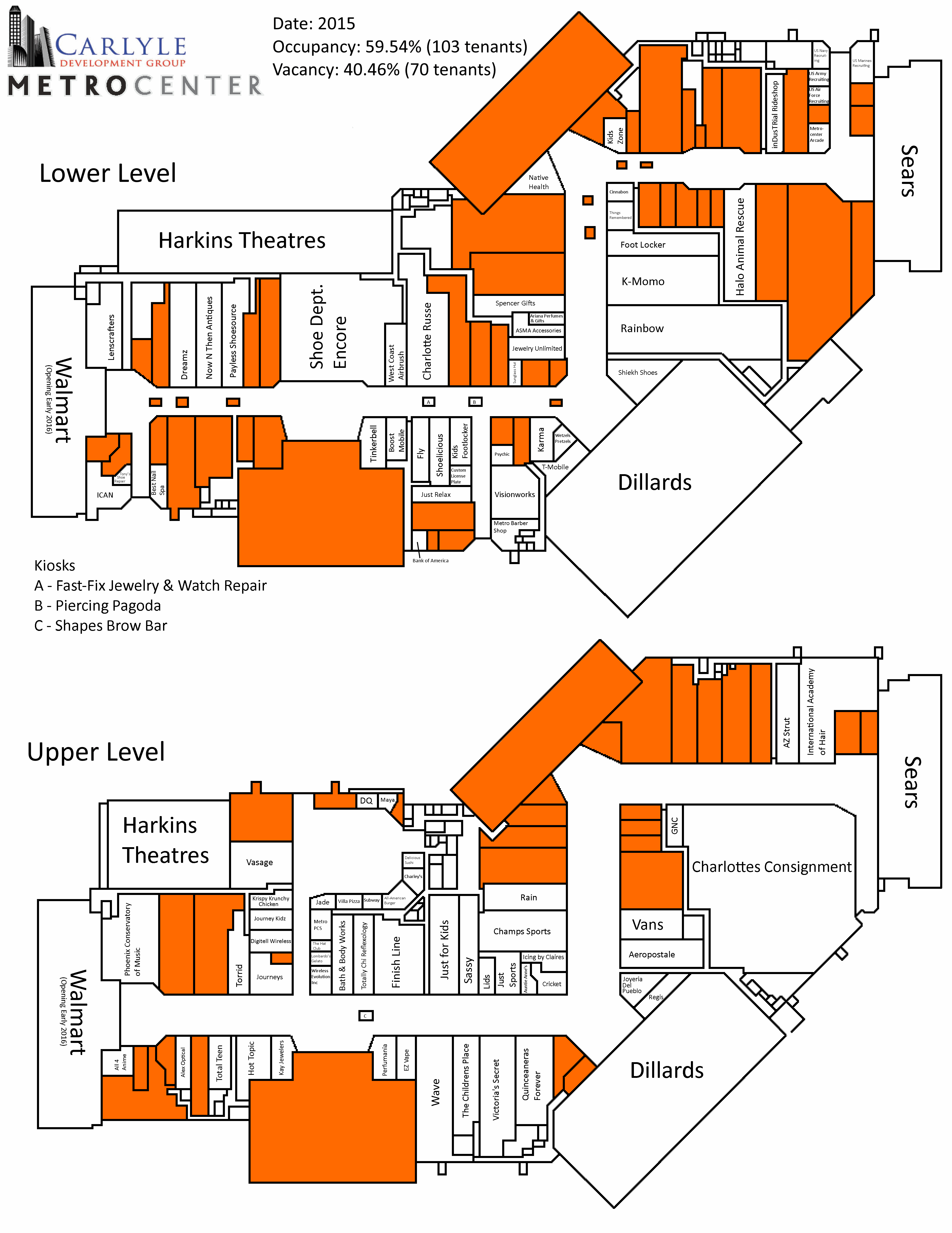 Metrocenter - Phoenix, AZ - 2015* I have been told some tenants, such ...