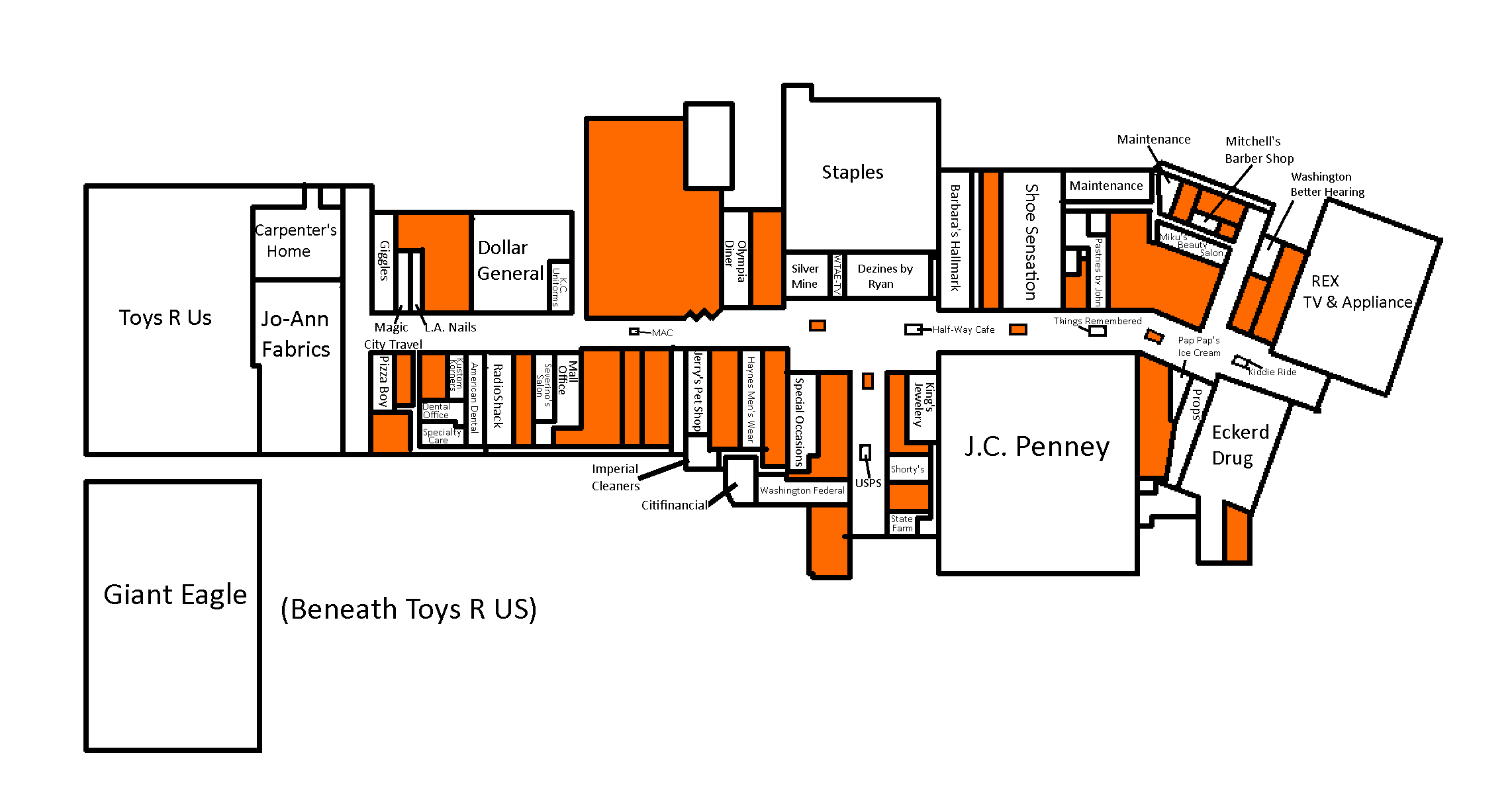 Washington Mall - Washington, PA - 2004